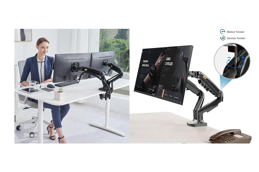 North Bayou - F160 Dual Monitor Mount Black