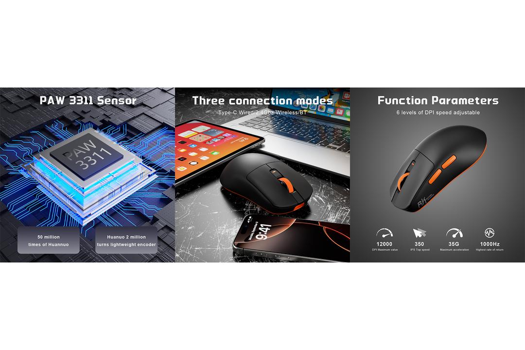 Royal Kludge M30 Wireless Gaming Mouse / White