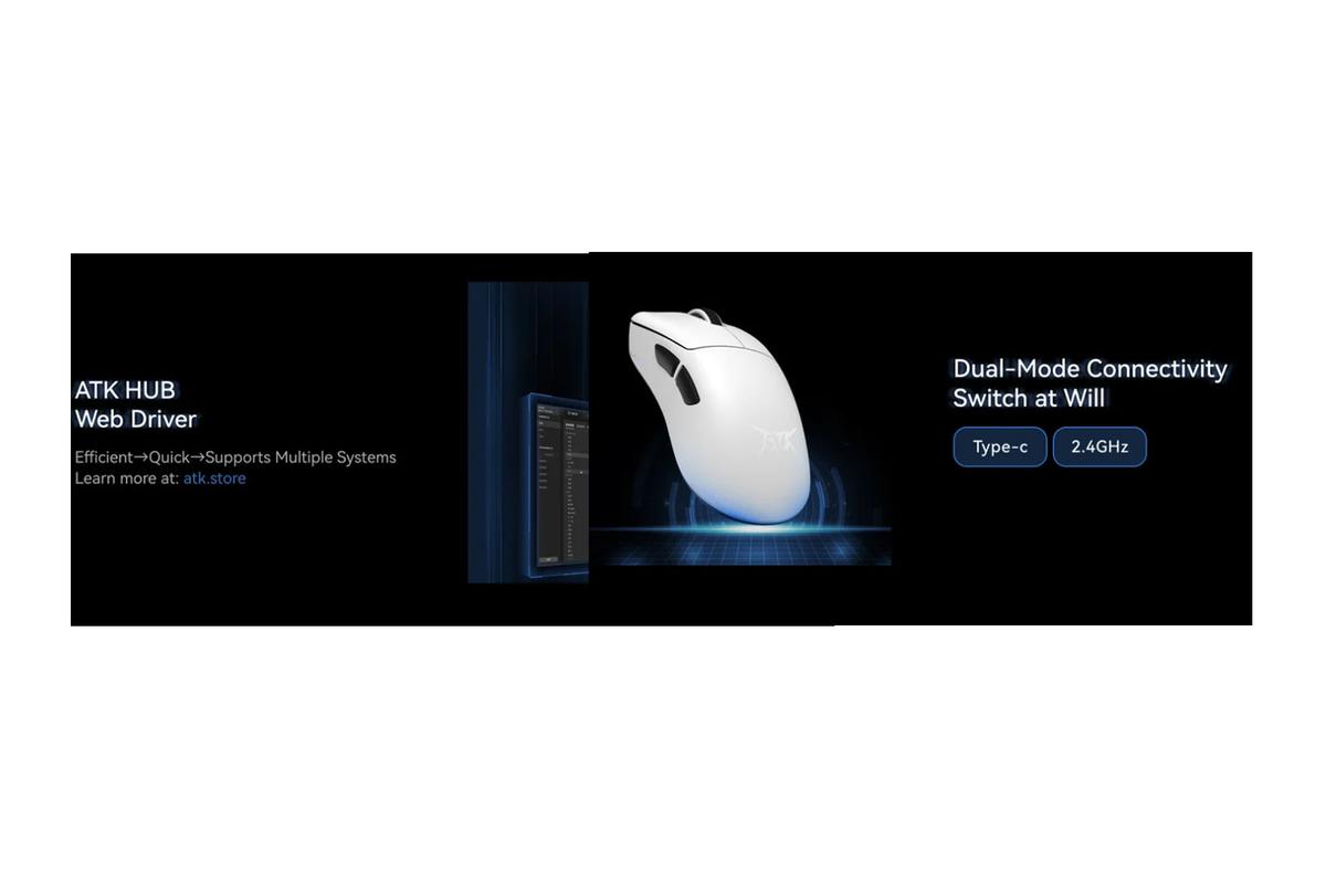 ATK Blazing Sky Z1 Ultra White Gaming Wireless Mouse