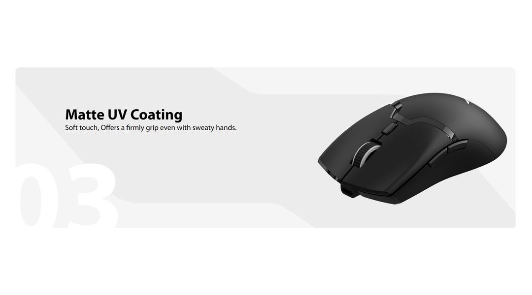 Delux - M800 White Wireless Gaming Mouse PAW3395