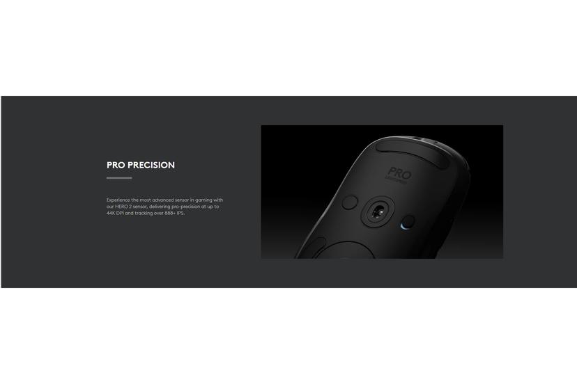 Logitech - PRO 2 LIGHTSPEED Ambidextrous Wireless Gaming Mouse / Black