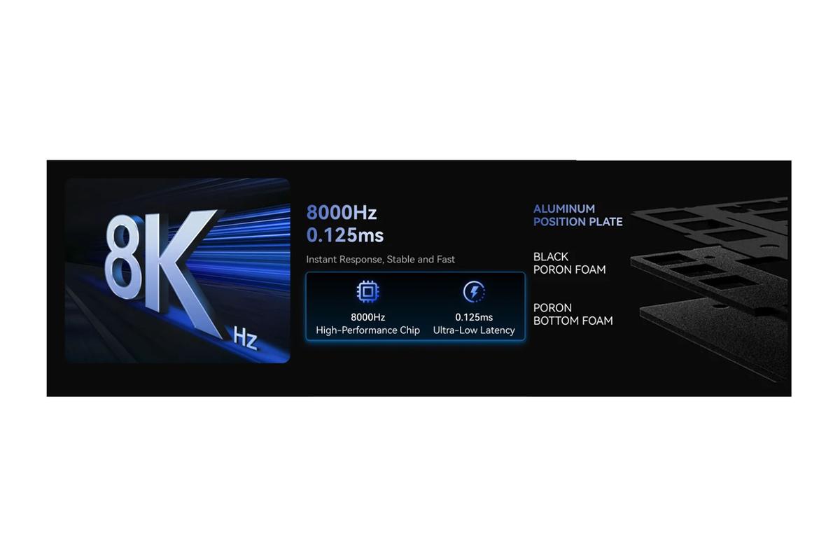 ATK - 68 V2 Pro Esports Magnetic Switch Keyboard Black Orange