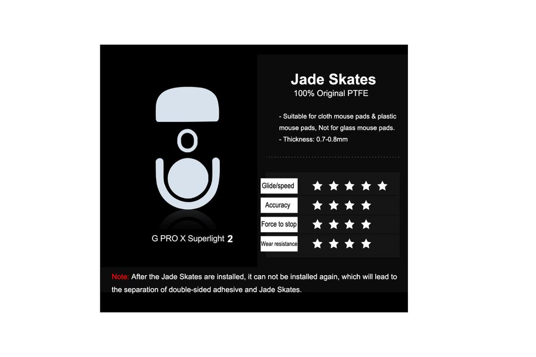 X-raypad Jade Speed Mouse Skates for G Pro X Superlight 2