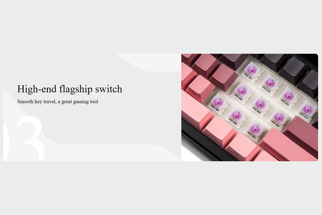 Delux - KM87 PRO Phantom Gray Gaming Mechanical Keyboard