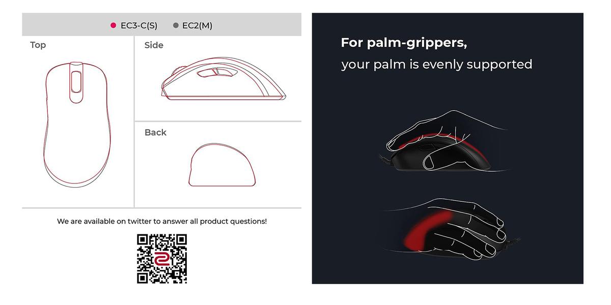 Benq - Zowie EC3-C Mouse For Esports